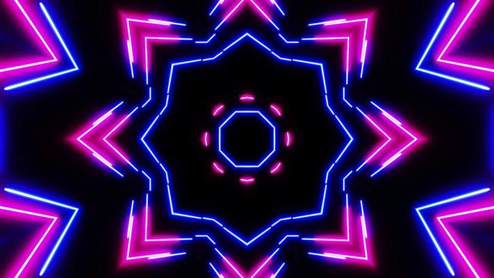 Animated Background Neon Stock Video Footage for Free Download