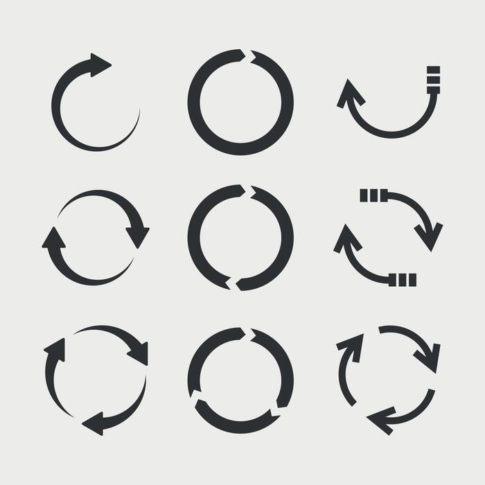 Loop Arrow Vector Art, Icons, and Graphics for Free Download