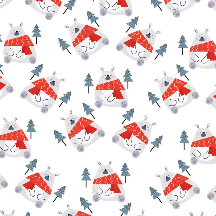 Winter Animal Pattern Vector Art, Icons, and Graphics for Free Download