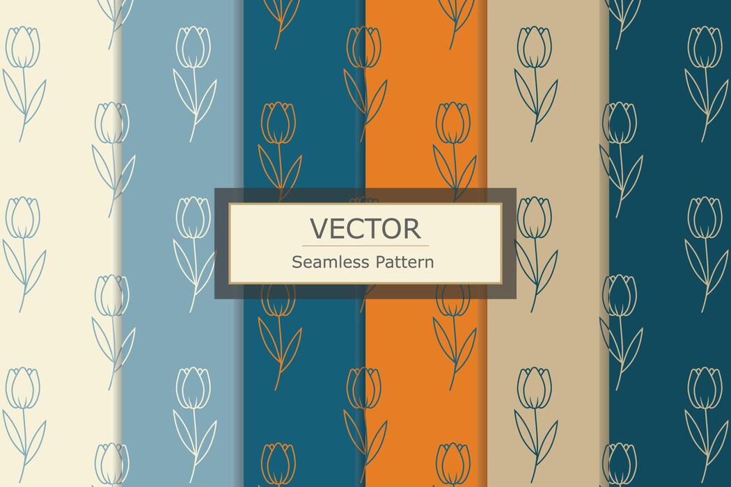 Tulip Seamless Pattern Vector Art Icons And Graphics For Free Download