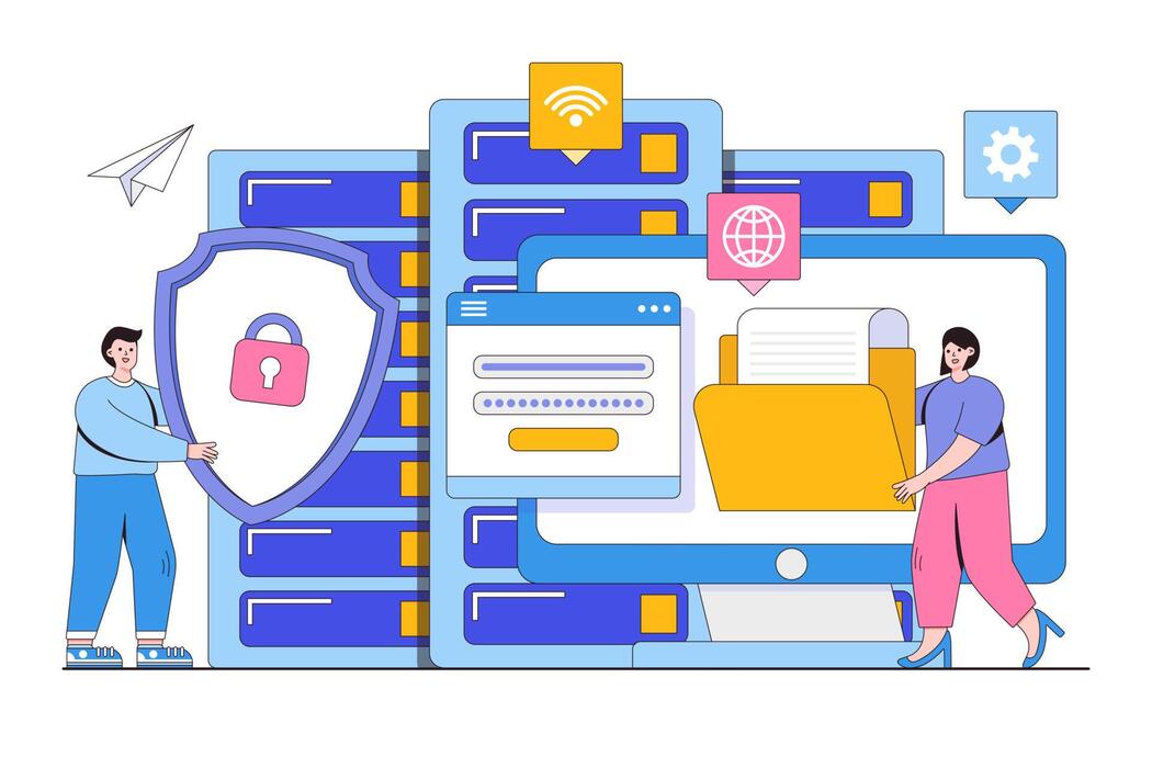 Computer Outline Vector Art Icons And Graphics For Free Download