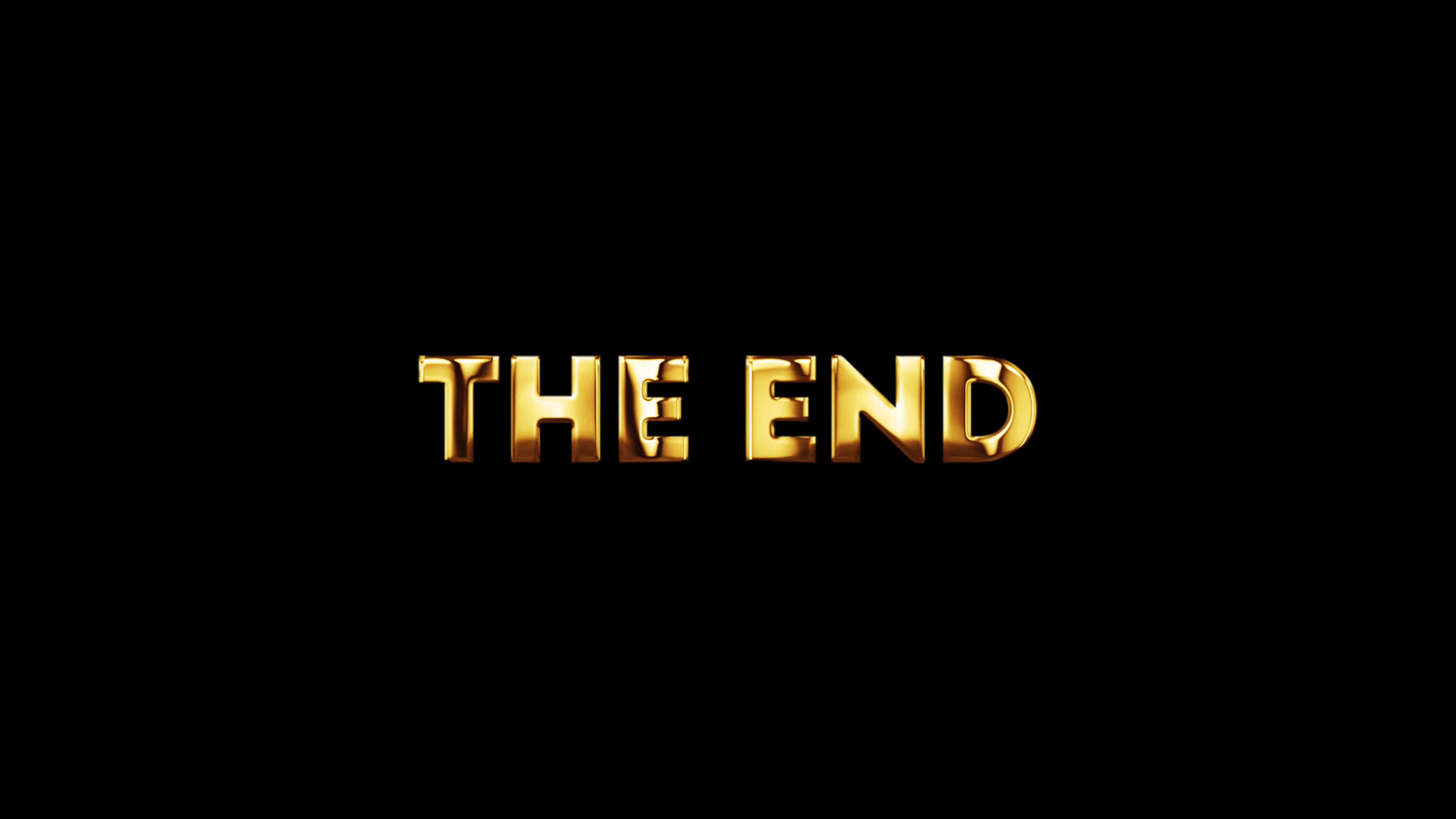 Golden Cinematic The End Title Animation 12961967 Stock Video at Vecteezy