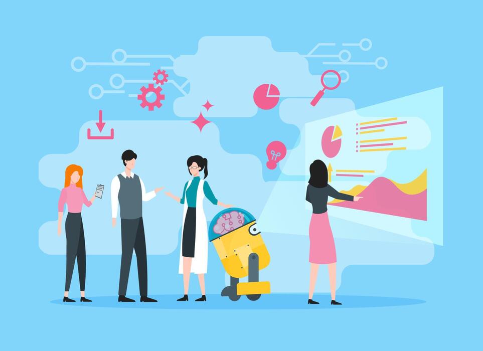 Machine Learning Background Vector Art, Icons, and Graphics for Free ...