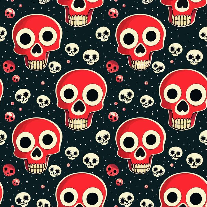 Skull Pattern Vector Art, Icons, and Graphics for Free Download
