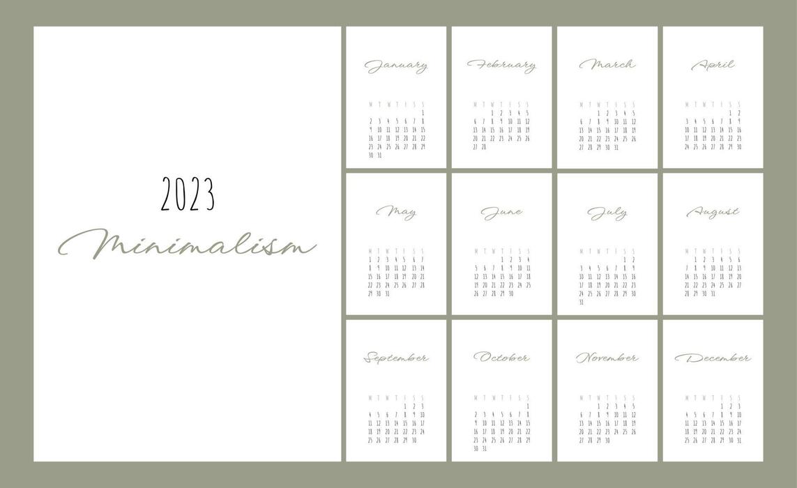 Calendar 2022 2023 Vector Art, Icons, and Graphics for Free Download