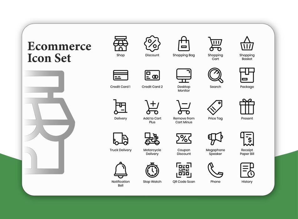 Ecommerce Icons Vector Art, Icons, and Graphics for Free Download