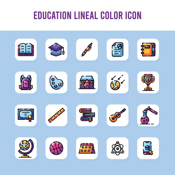 Education Icons Vector Art, Icons, and Graphics for Free Download