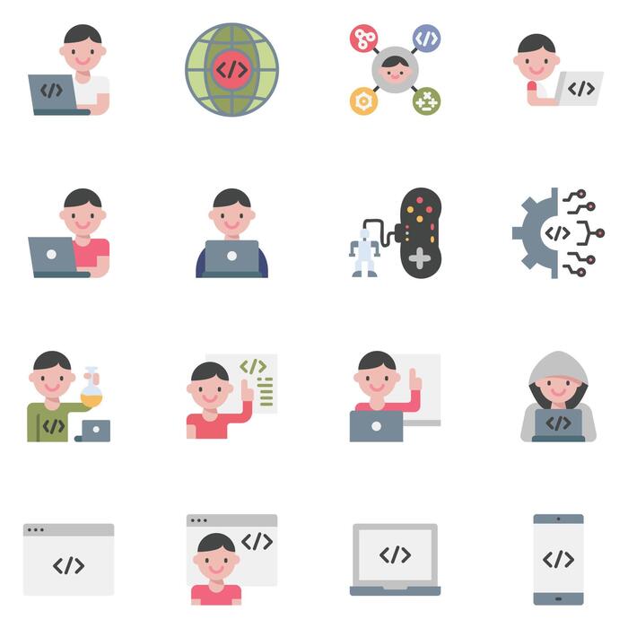 Programmer Avatar Vector Art, Icons, and Graphics for Free Download