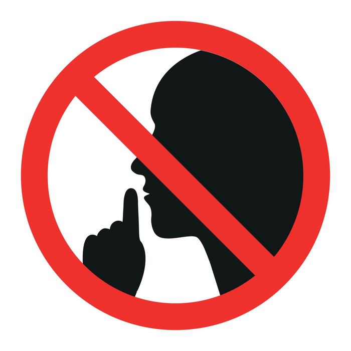No Talking Sign Vector Art, Icons, and Graphics for Free Download
