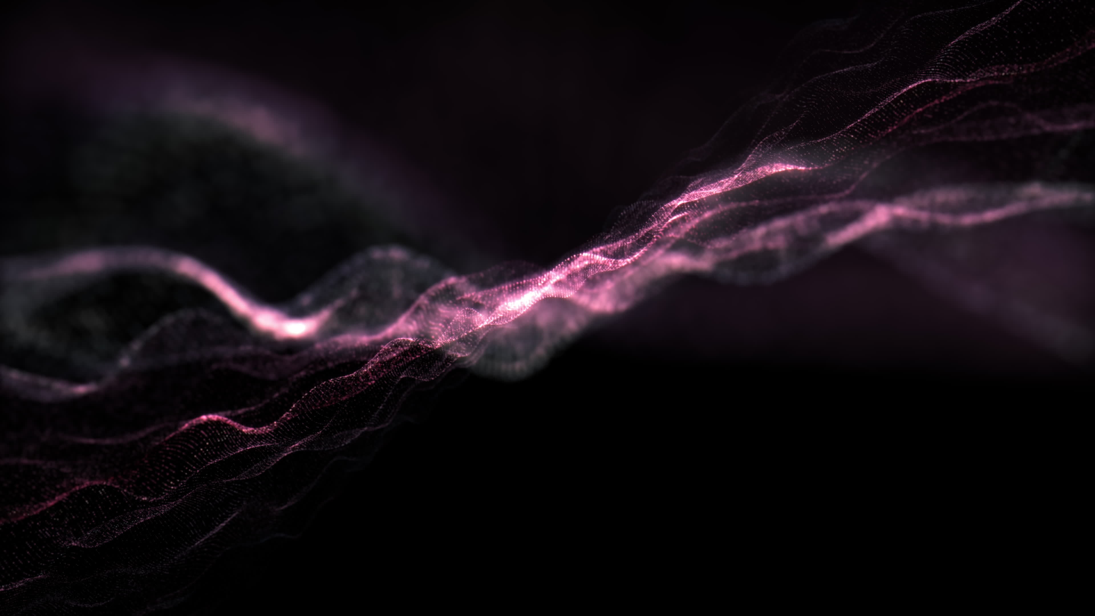 Abstract loop animation particles wave technology science background 13106623 Stock Video at ...