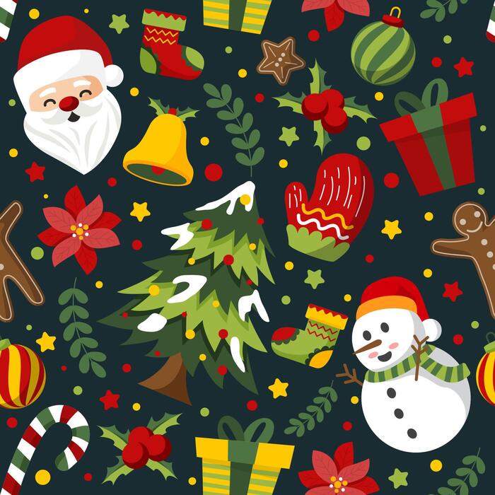Christmas Pattern Vector Art, Icons, and Graphics for Free Download