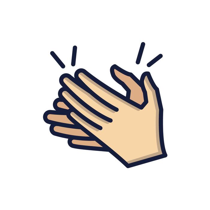 Hands Clapping Vector Art, Icons, and Graphics for Free Download