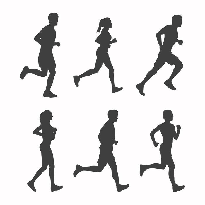 Running Silhouette Vector Art, Icons, and Graphics for Free Download