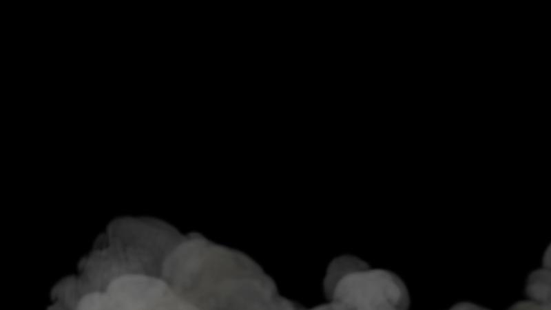 Fog Animation Design on black background. Overlay on background. 3D Illustration design ...