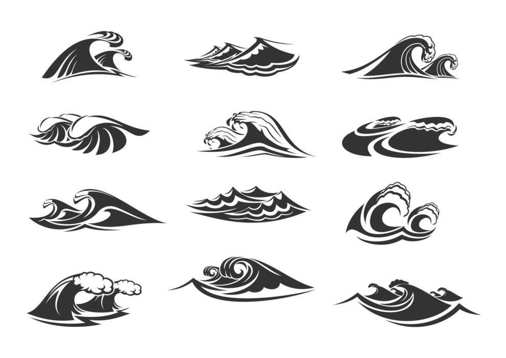 Ocean Waves Vector Art, Icons, and Graphics for Free Download