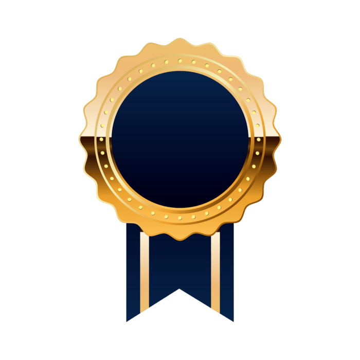 Gold Badge PNGs for Free Download