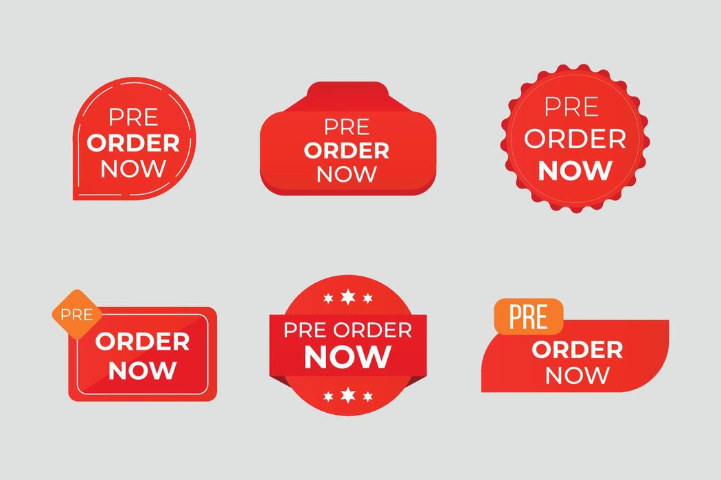 Pre Order Now Vector Art, Icons, and Graphics for Free Download
