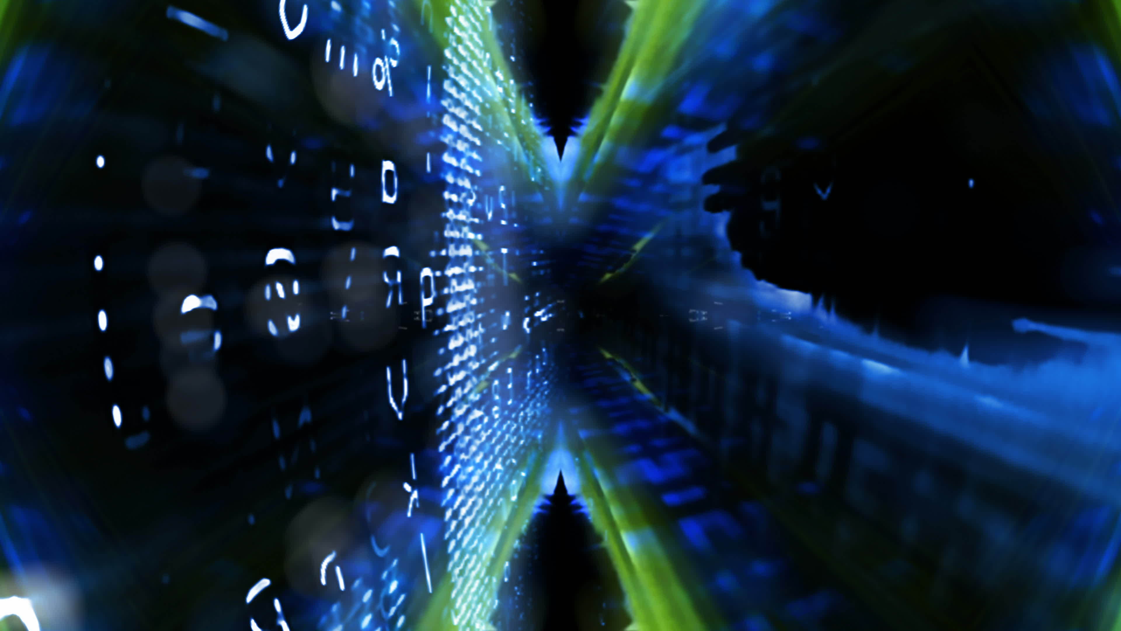 Futuristic computer technology digital data - Loop 13225359 Stock Video ...