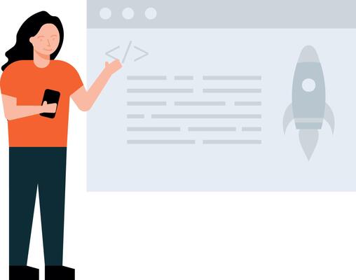 Girl Coding Vector Art, Icons, and Graphics for Free Download