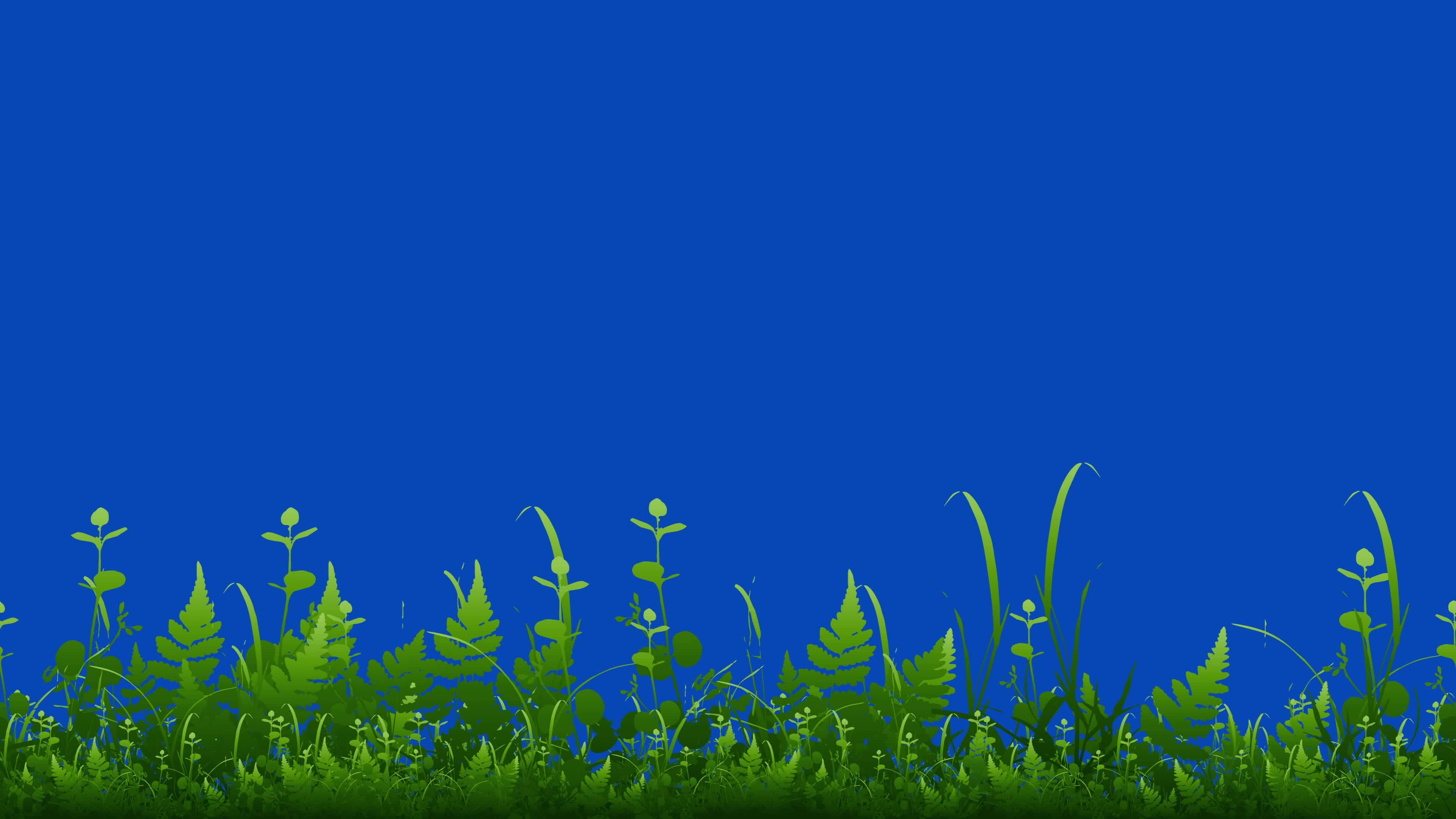 Animated Cartoon Background Looped Animation Of Grass Video Animation With Grass Leaves