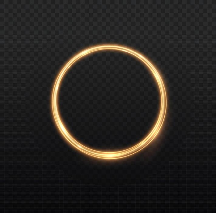 Golden Light Circle Vector Art, Icons, and Graphics for Free Download