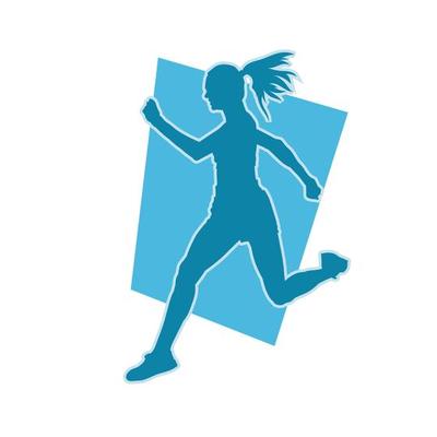 Woman Running Silhouette Vector Art, Icons, and Graphics for Free Download