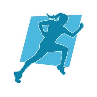 Woman Running Silhouette Vector Art, Icons, and Graphics for Free Download