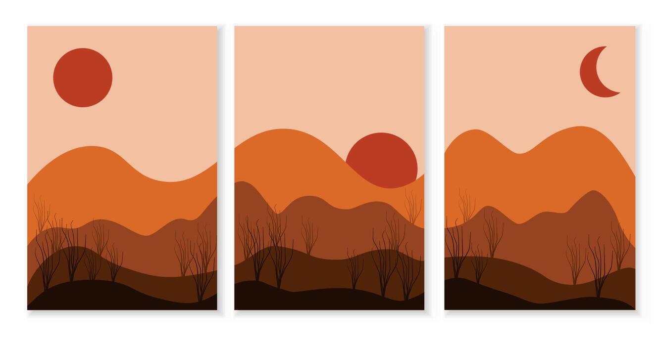 Landscape Painting Vector Art, Icons, and Graphics for Free Download