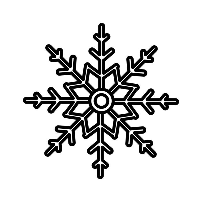 Snowflake Black And White Vector Art, Icons, and Graphics for Free Download