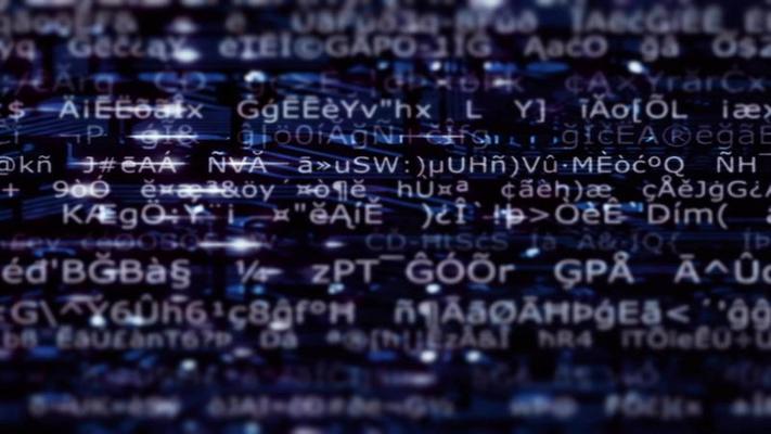 Hacker Code Running Stock Video Footage for Free Download