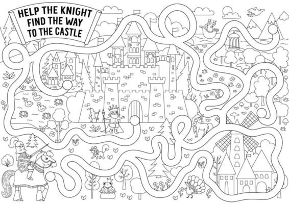 Castle Maze Vector Art Icons And Graphics For Free Download