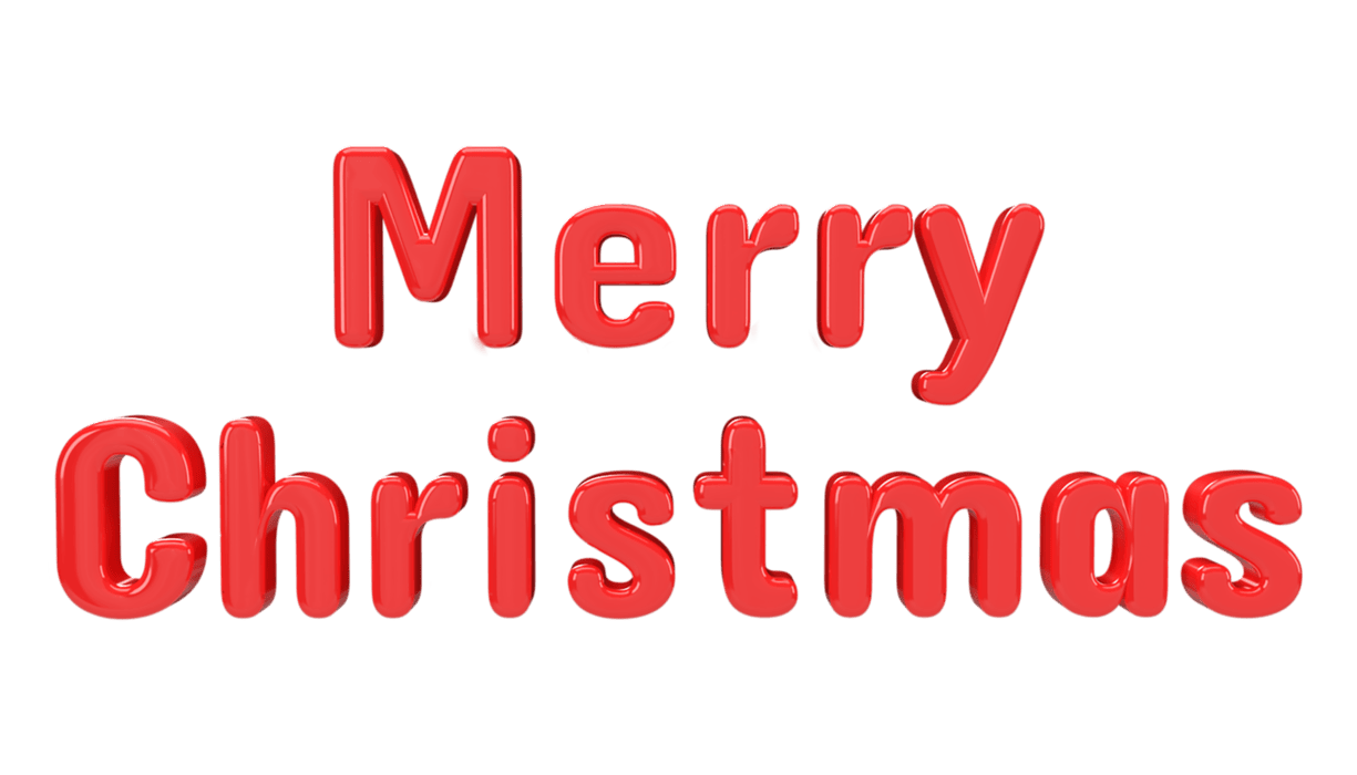 Merry Christmas Letters PNGs for Free Download