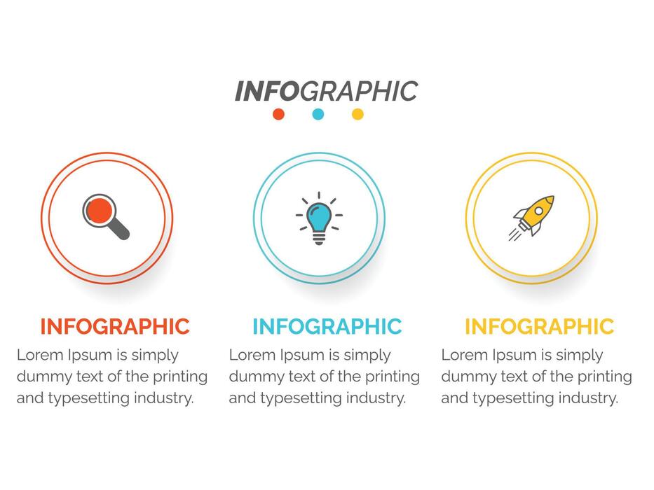 Infographic 3 Elements Vector Art, Icons, and Graphics for Free Download