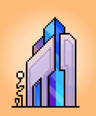 8 Bit Building Vector Art, Icons, and Graphics for Free Download