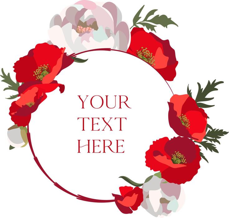 Poppy Frame Vector Art, Icons, and Graphics for Free Download