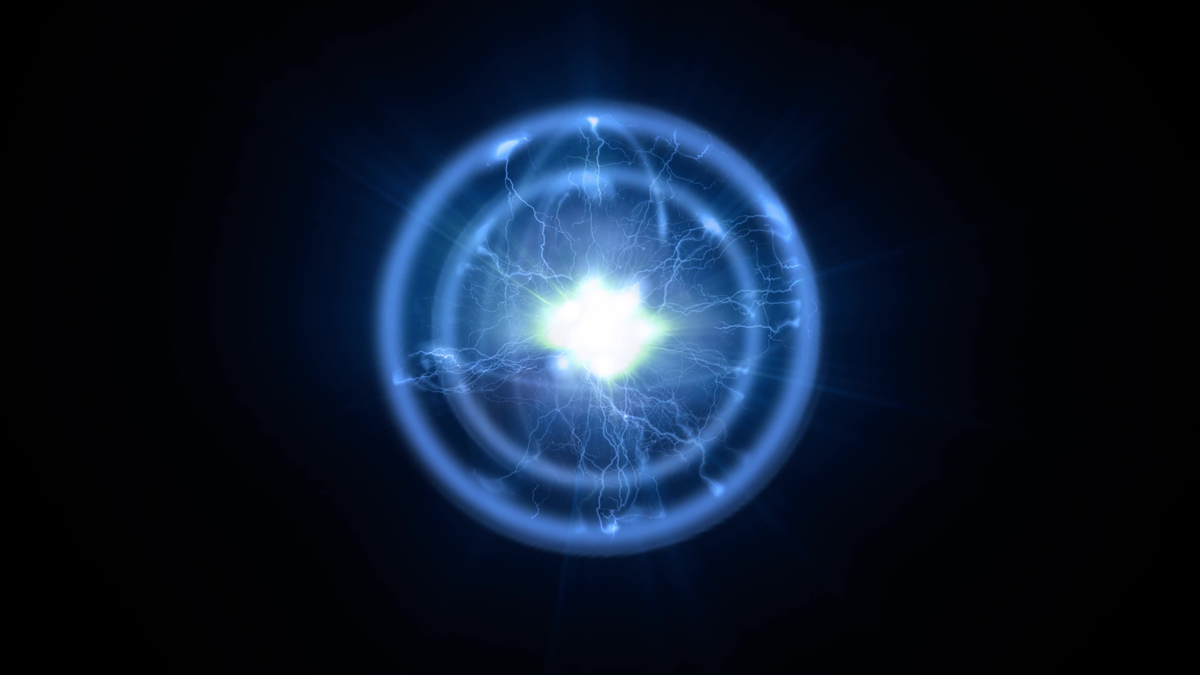 A Microscopic Atomic Particle System Loop 13453791 Stock Video At