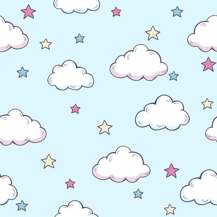 Cute Cloud Pattern Vector Art, Icons, and Graphics for Free Download