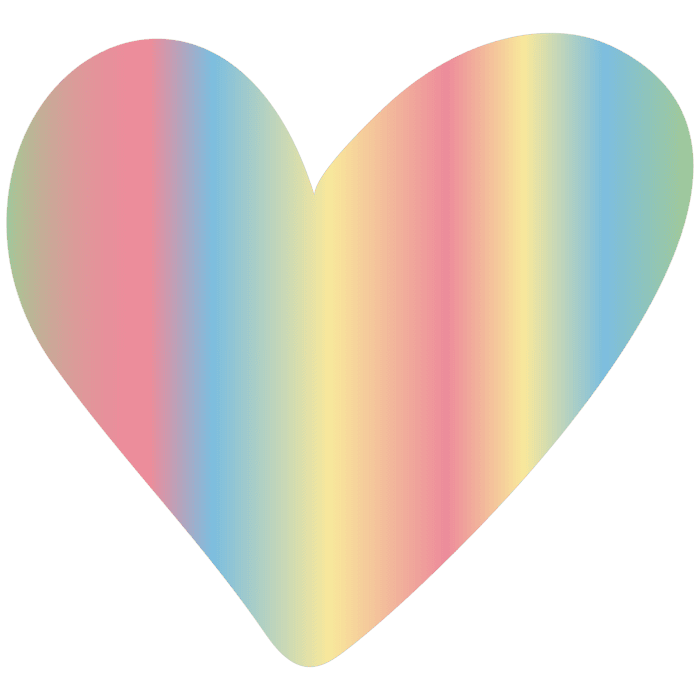 Rainbow Heart PNGs for Free Download