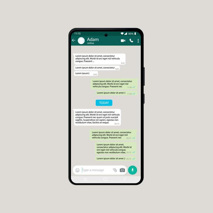 Whatsapp Chat Mockup Vector Art, Icons, and Graphics for Free Download