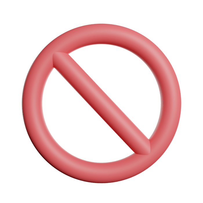 Do Not Symbol PNGs for Free Download