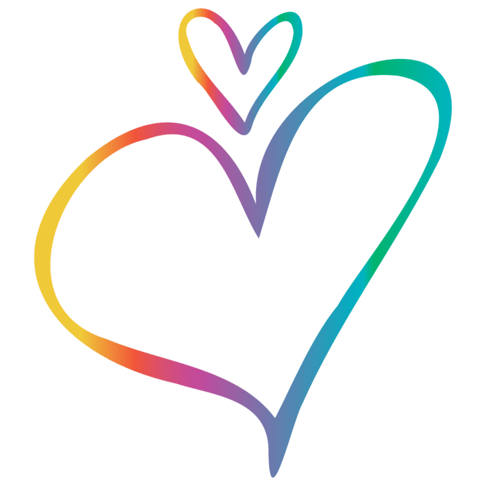 Rainbow Heart PNGs for Free Download