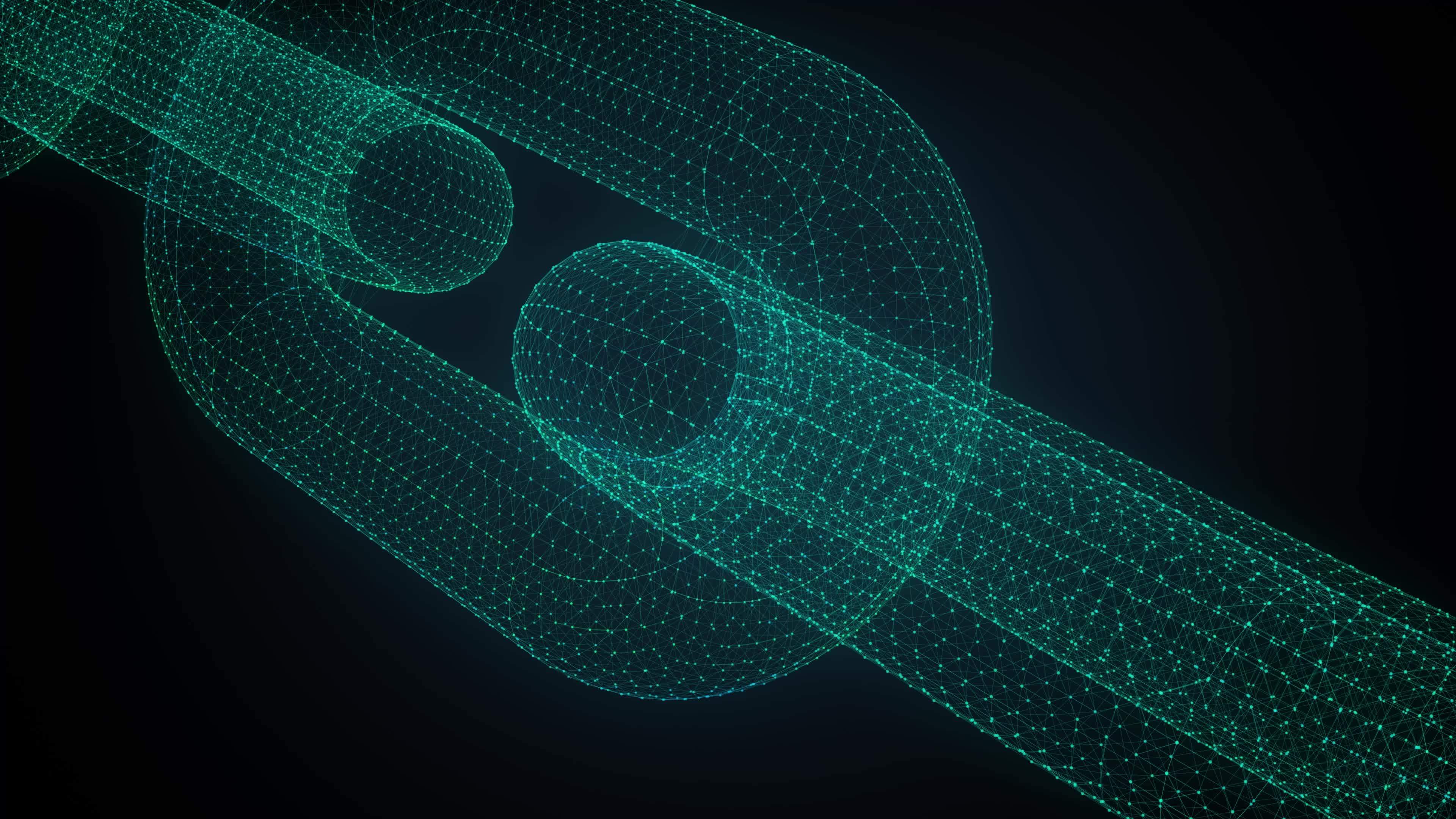 Blockchain or block chain network animation, representing the crypto ...