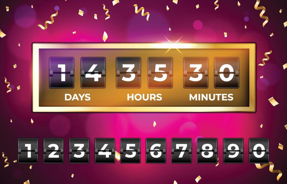 Countdown Template Vector Art, Icons, and Graphics for Free Download