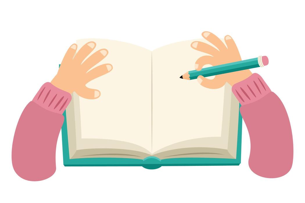 Hand Writing Book Vector Art, Icons, and Graphics for Free Download