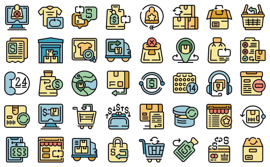 Ecommerce Icons Vector Art, Icons, and Graphics for Free Download