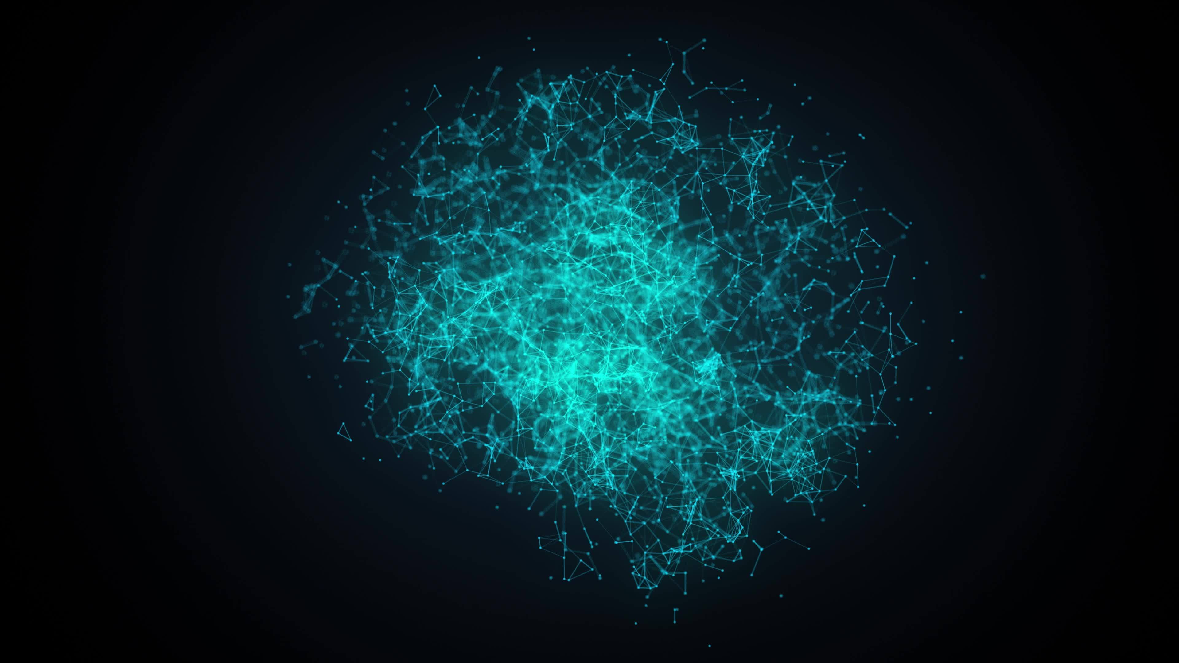 Futuristic 3d hologram brain made of glowing connections. Concept of ...