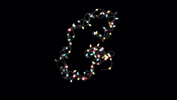 Christmas Lights Frame Stock Video Footage for Free Download