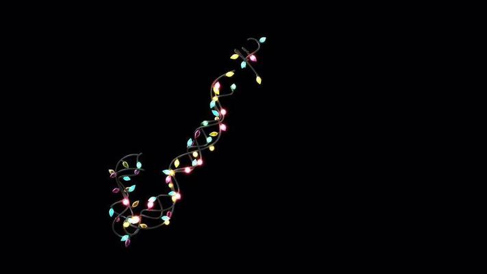Christmas Lights Frame Stock Video Footage for Free Download