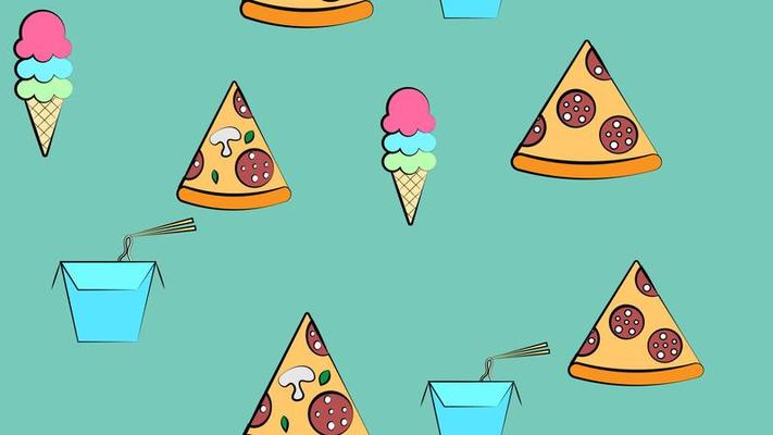 Junk Food Background Vector Art Icons And Graphics For Free Download