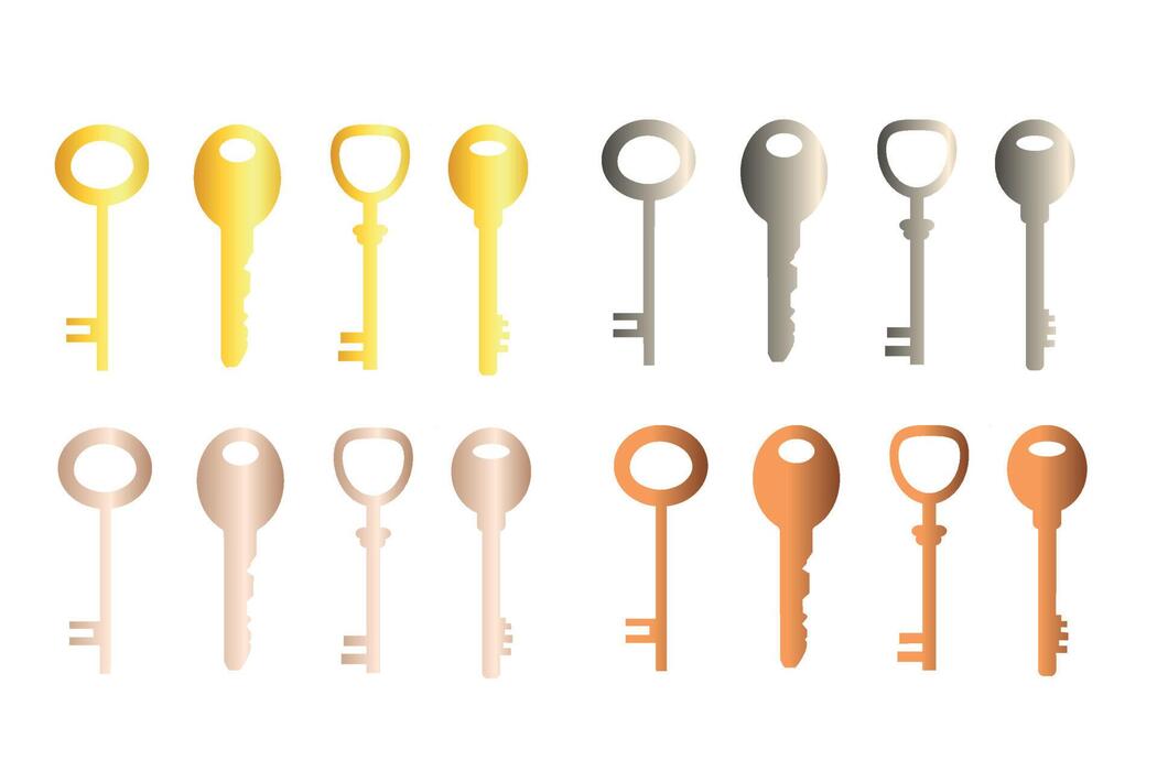 Bunch Of Keys Vector Art, Icons, and Graphics for Free Download